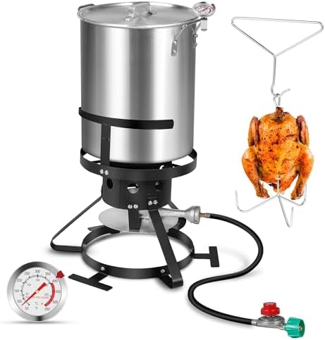 Amazon.com: 30QT Turkey Deep Fryer & 10QT Fish Fryer Kit w/Baskets ...