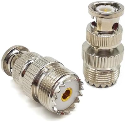 Amazon.com: Ahoaepy 2PCS UHF to BNC Adapter, Low Loss SO239 Female to BNC Male Coaxial Cable ...