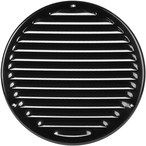 HVAC OV 10" Inch Black - Round Aluminum Industrial Vent - Air Vent ...