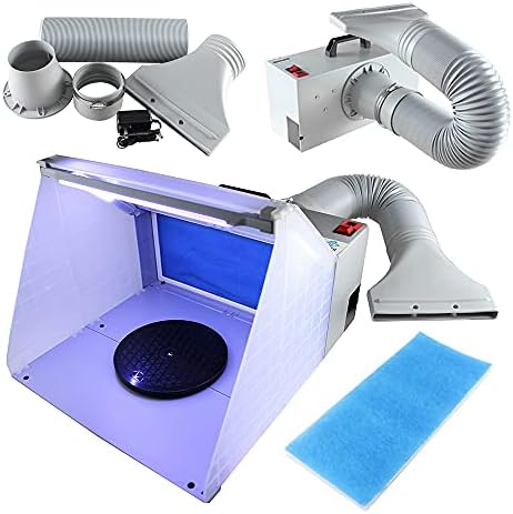 OPHIR Upgraded Airbrush Spray Booth with Water Curtain, Spray Paint ...
