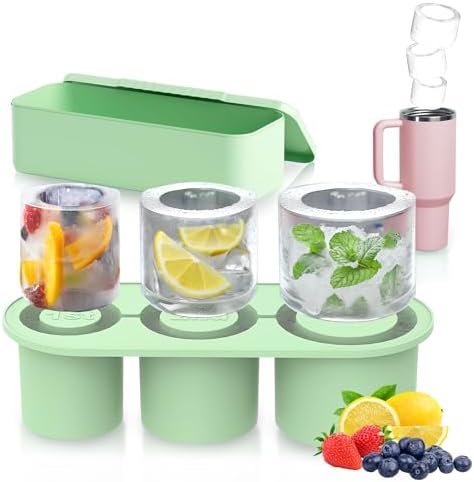 Amazon.com: Ice Cube Tray for Stanley Cup, Stanley Ice Mold with Lid ...