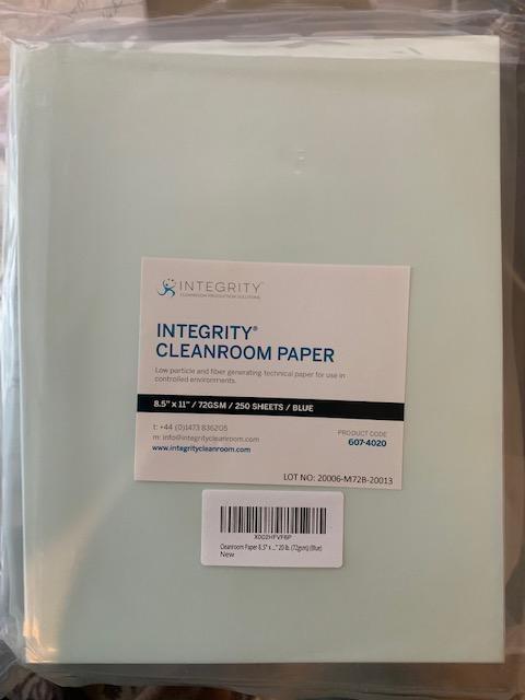 Amazon.com : INTEGRITY Cleanroom Paper Letter Size 8.5" x 11" 20 lb ...