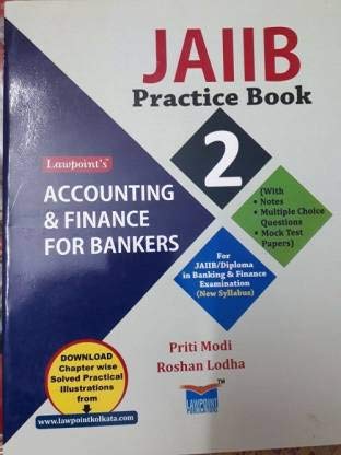 Amazon.in: Buy JAIIB Practice Book 2 Accounting & Finances for Bankers ...