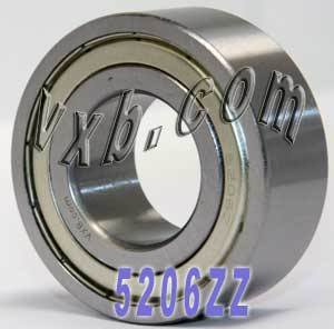 5206ZZ Angular Contact Bearing 30x62x23.8 Ball Bearings: Amazon.com: Industrial & Scientific