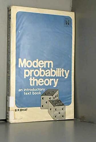Modern Probability Theory: An Introductory Textbook : BHAT, BR: Amazon ...