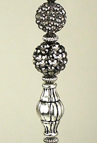 Elegant Modern Gunmetal Gray Rhinestone Light or Ceiling Fan Pull ...