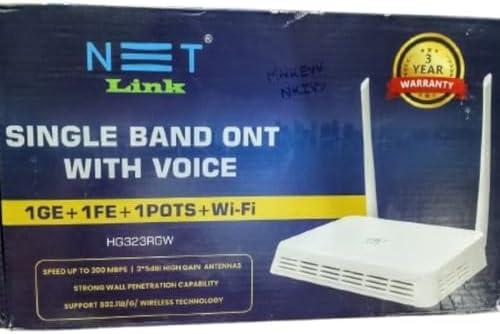 NET Link Single Band ONT Router, HG323RGW, 300 Mbps, Wi-Fi with Voice ...
