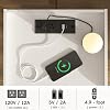 Amazon.com: HOSEOKA Nightstand with Charge Station and USB Ports ...