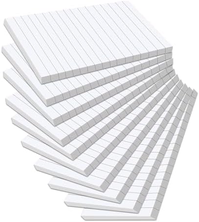 Agoer Lot de 400 notes adhésives blanches - 100 x 150 mm - Grandes ...