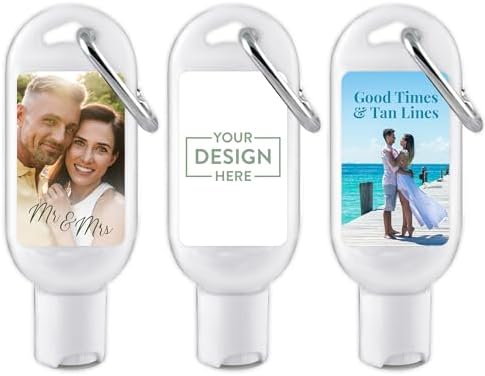 Amazon.com: Personalized Sunscreen SPF 30 with Carabiner, Custom ...