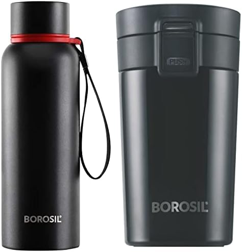 Borosil - Vacuum Insulated Hydra Coffeemate Stainless Steel Travel Mug ...