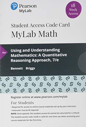 MyLab Math with Pearson eText -- 18 Week Standalone Access Card -- for ...