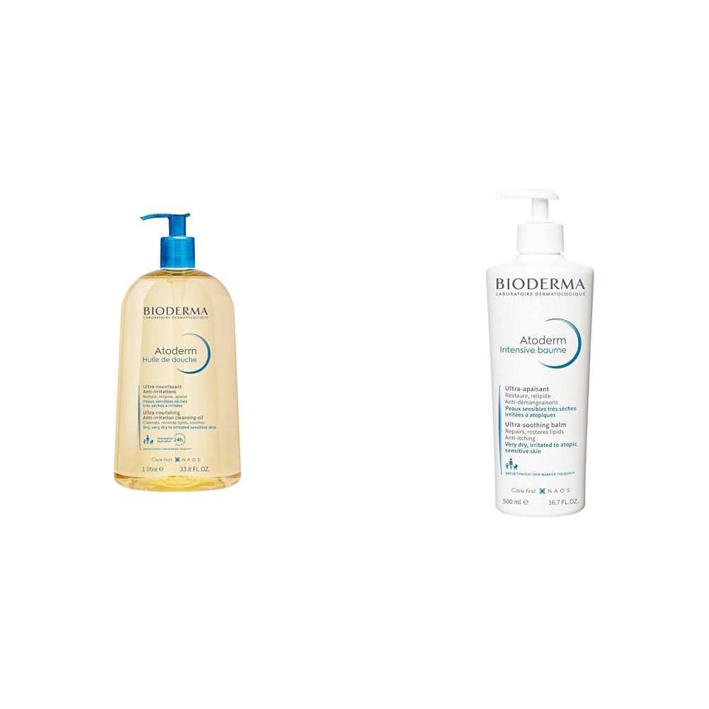 Amazon.com: Bioderma-Atoderm–Dry and atopic sensitive skin duo ...