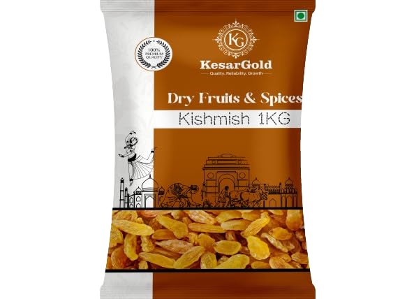 KESAR GOLD Dry Fruits & Spices Kishmish | Value Pack| Dryfruits- Indian ...