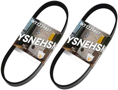Amazon.com: 2 Pack W11239857 Washer Drive Belt Fits for Whirlpool ...