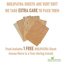 Buy Shudh Online Bhojpatra Sheet Original, Bhoj Pattar (3 pieces), Bhoj ...