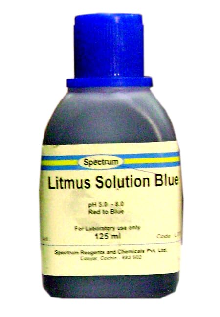 SPECTRUM LITMUS SOLUTION BLUE 125ML : Amazon.in: Industrial & Scientific