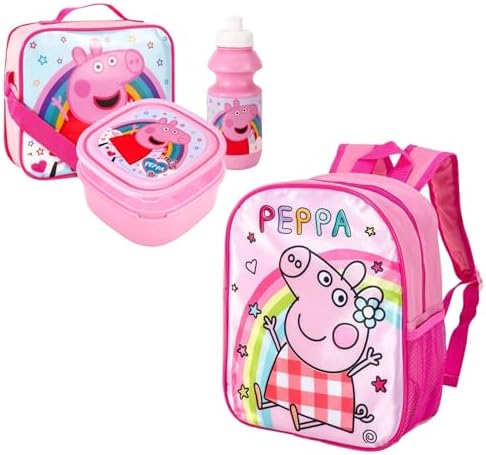 Bundle Bear Peppa Pig Backpack 4-Piece Set - Kids Lunch Box & Toddler ...