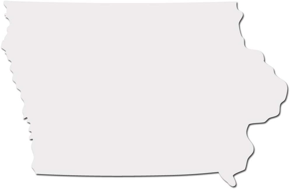 Amazon.com: Iowa Hawkeye State Cyclone Pride Decal Sticker - White 5 ...
