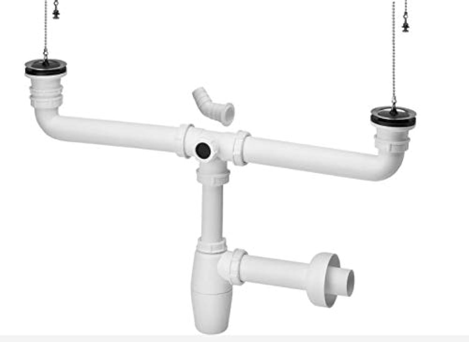 Viega 792.911 PVC Double Connection Trap (1.1/2 x 40x160-570) : Buy ...