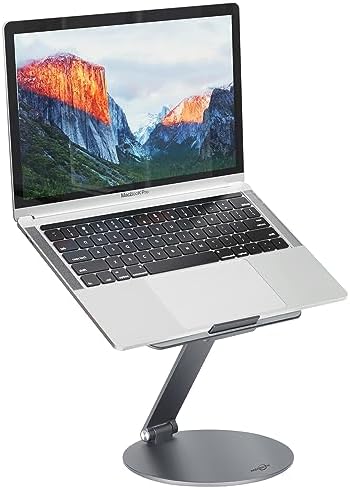 Amazon.com: Adjustable Foldable Laptop Stand | 360° Rotating Base ...