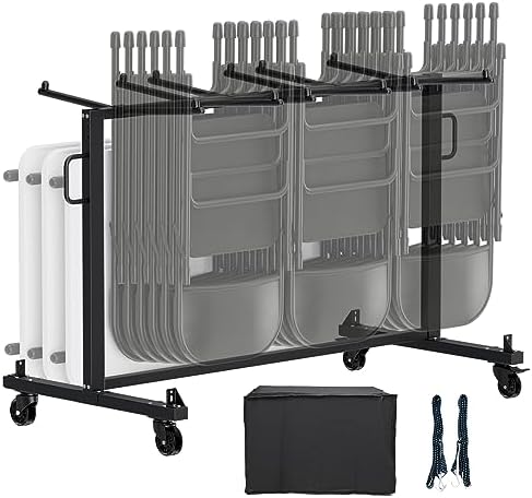 Amazon.com: DWALE Folding Chair Cart -Folding Chair Rack,tolerable 550 ...