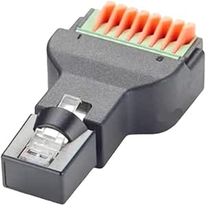 RJ45 Female Breakout Board solderless RJ45 Ethernet to 8-pin Quick ...