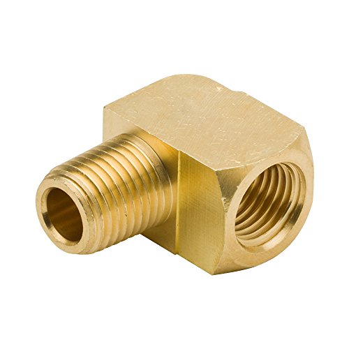 Legines Brass Pipe Fitting, 90 Degree Barstock Street Elbow, 1/8" Male ...
