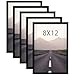 Amazon.com - Fisnish 8x12 Picture Frame 5 Pack, Black Poster Frames for ...
