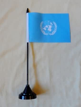 United Nations Table Desk Flag : Amazon.co.uk: Stationery & Office Supplies