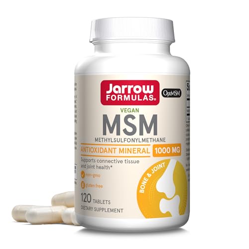 Jarrow Formulas MSM 1000 mg - 120 Tablets - Methylsulfonylmethane ...