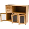 Amazon.com: TrueyEssence Bamboo Countertop Storage Cabinet, Pantry ...