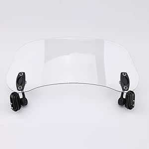 Amazon.com: WEHOX Motorcycle Windshield Extension - Universal Moto ...