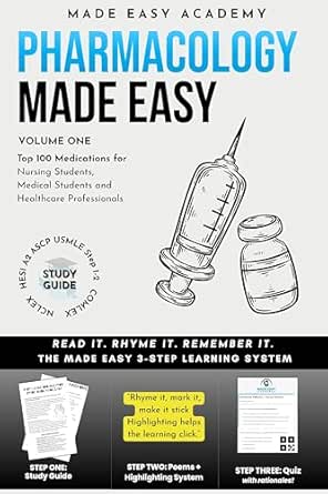 Amazon.com: Pharmacology Made Easy: Top 100 Medications for Nursing ...