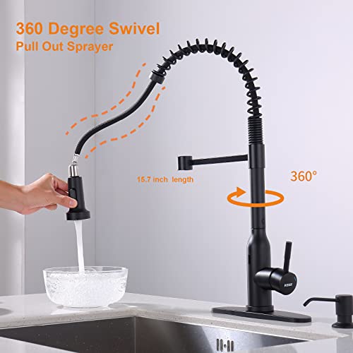 Snapklik.com : Black Touchless Kitchen Faucet KEER Smart Motion Sensor ...