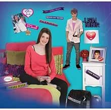 Justin Bieber Reuseable Wall Decals (Justin Decal Stands 34'' Tall ...