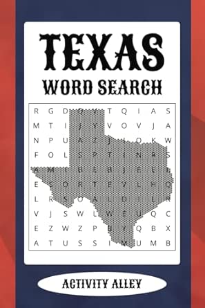 Texas Word Search: Texas Themed Puzzle For Seniors, Adults, Teens And ...