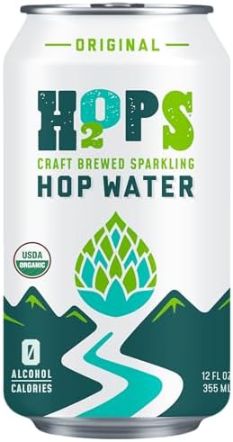 Amazon.com : H2OPS Sparkling Hop Water - Original (24 Pack) - Zero ...