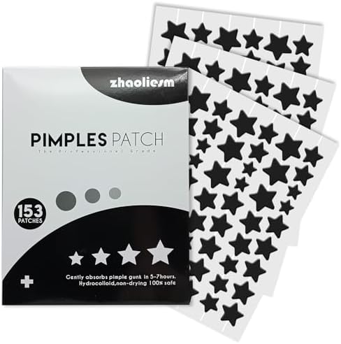 Amazon.com: Starface World Black Star Hydrocolloid Pimple Patches Big ...