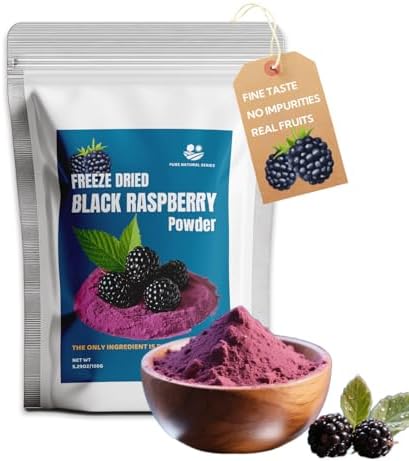 Amazon.com: Premium Freeze Dried Black Raspberry Powder 5.29oz (150g ...