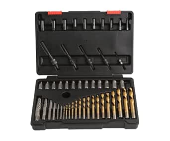 SharCreatives 55-Piece Master Screw Extractor Drill Bit & Guide set ...