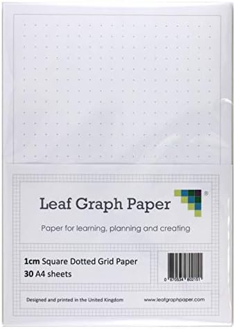A4 Graph Paper 10mm 1cm Squared - 30 Loose-Leaf Sheets - Grey Grid ...
