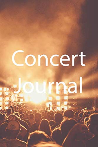 Concert Journal: A journal to save your ticket stub and memories, 6" by ...