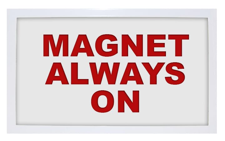 Amazon.com: MAGNET ALWAYS ON Led Warning Sign for MRI - Wall Mount Sign ...