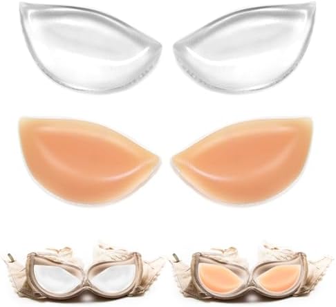 TAIHOBO 2 Pairs of Chicken Fillet Bra Inserts, Skin-Coloured Enhancers ...