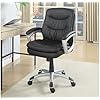 Amazon.com: Poundex F1612 PU Office Chair, Black : Home & Kitchen
