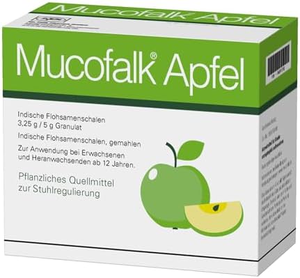 Mucofalk Apfel, hochwertige Flohsamenschalen, Arzneimittel bei ...