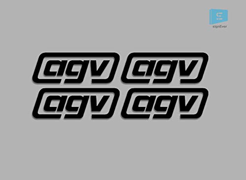 SIGN EVER Agv Stickers Kit for Helmets Bikes Sides Auto Hood Bumper ...