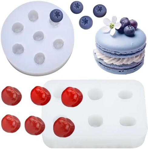 Amazon.com: Liobelon 6 Cavity Cherry Silicone Mold, Artificial Fruit ...