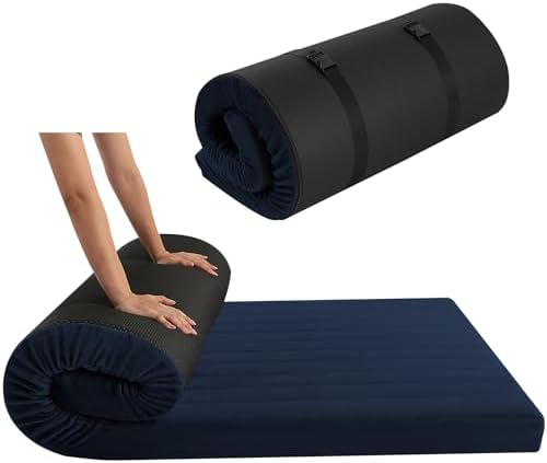MeMoreCool Roll Up Mattress Single, Portable Futon Mattress, High ...